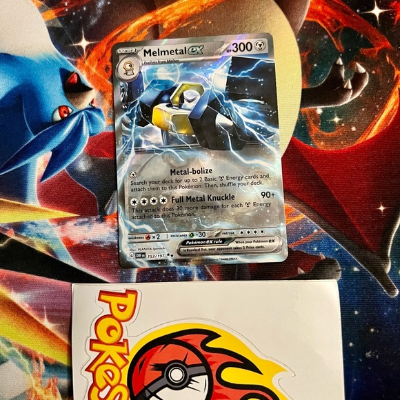 Pokemon | Other | Pokmon Melmetal Ex Card Obsidian Flames | Poshmark